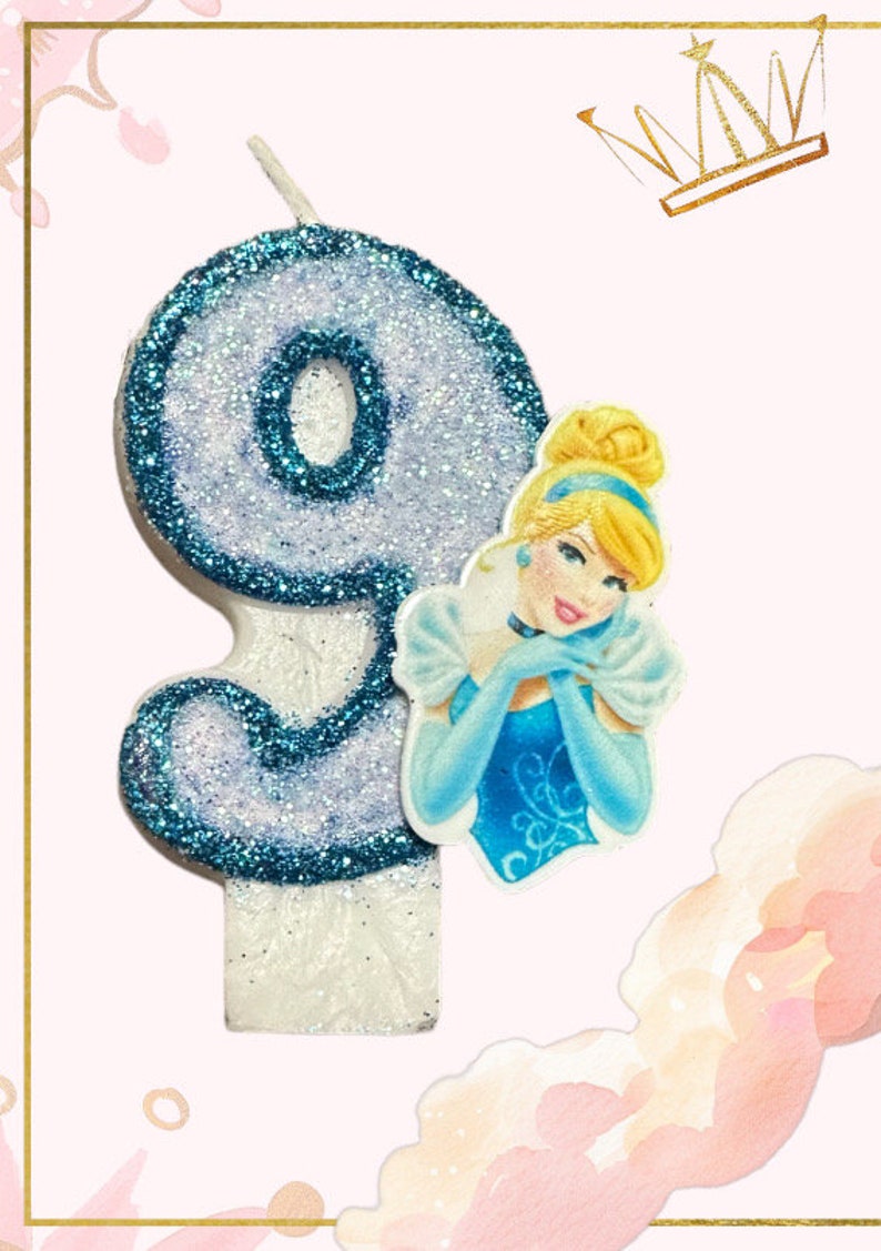 Princess Single Birthday Candle - Etsy