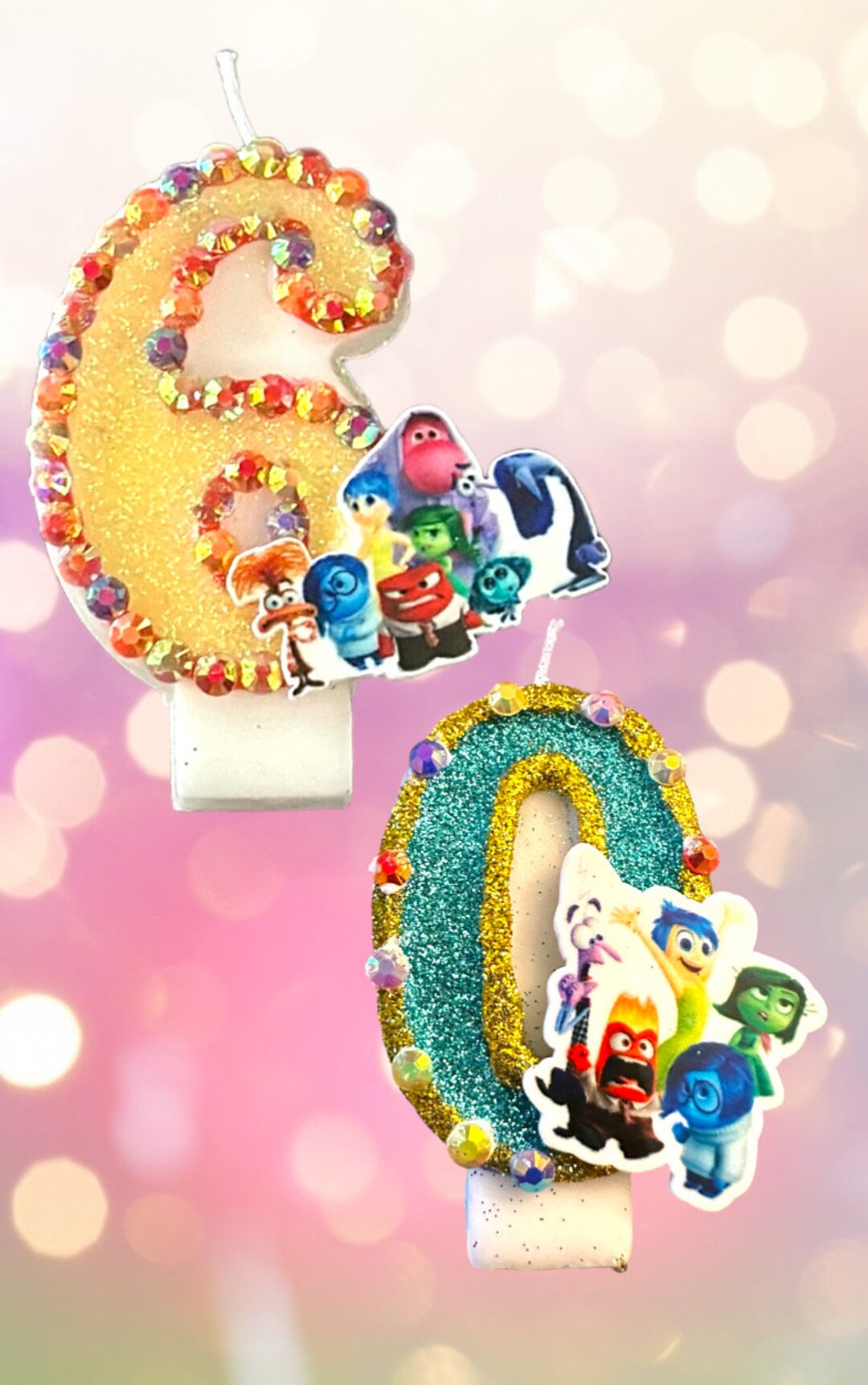Inside Out/inside Out2 Birthday Individual Candle - Etsy
