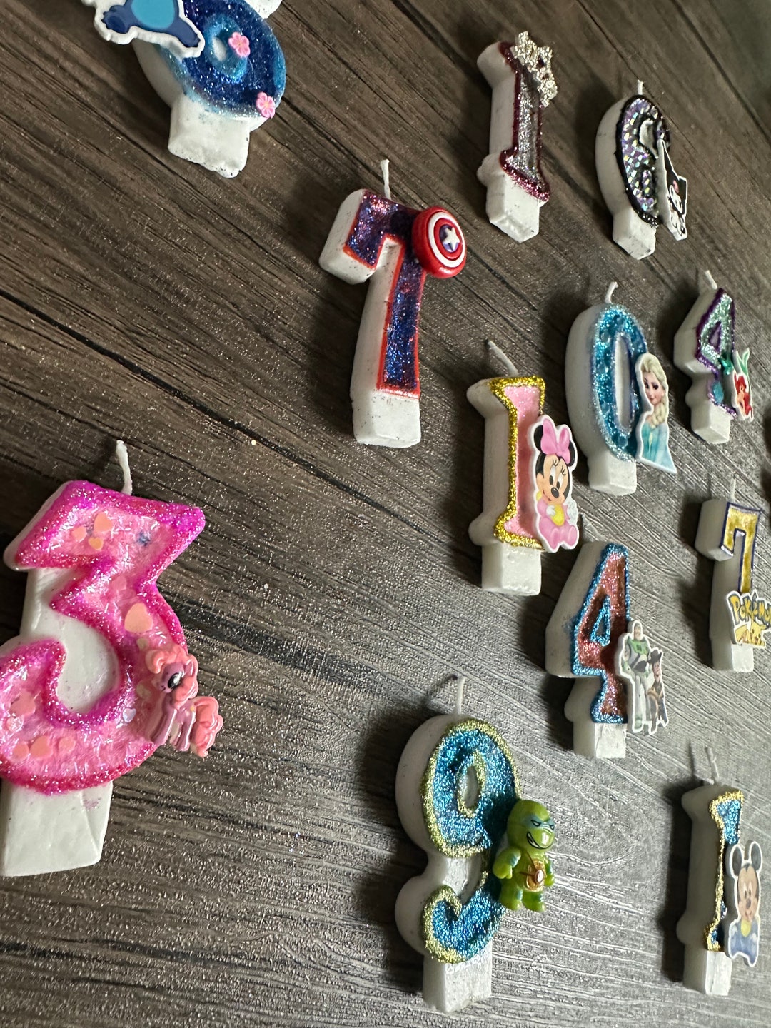 Double Digit Custom Birthday Candle- One Charm 10-99 - Etsy