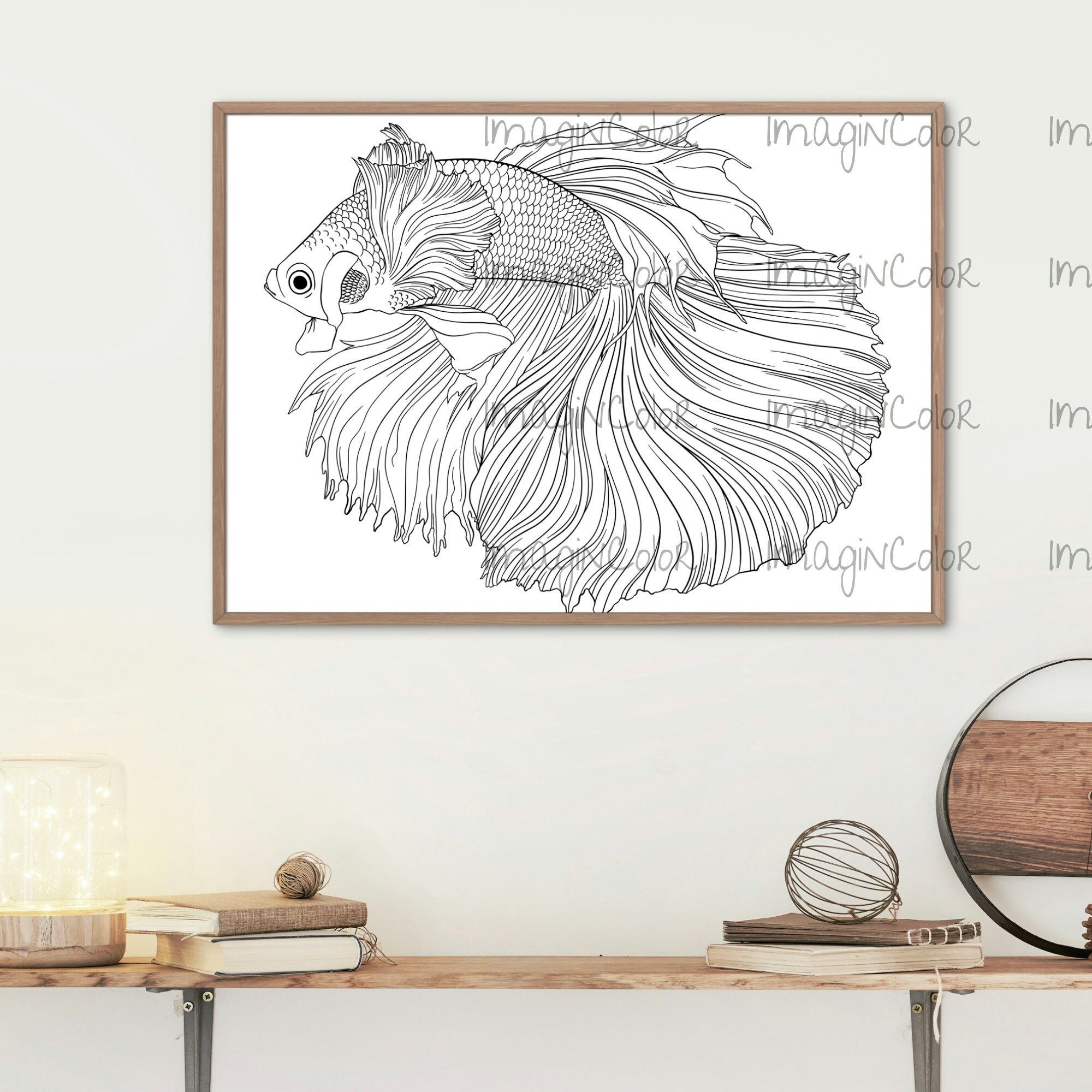 Fish SVG, Betta Fish Svg, Siamese Fighting Fis,aquarium,laser Engraver ...