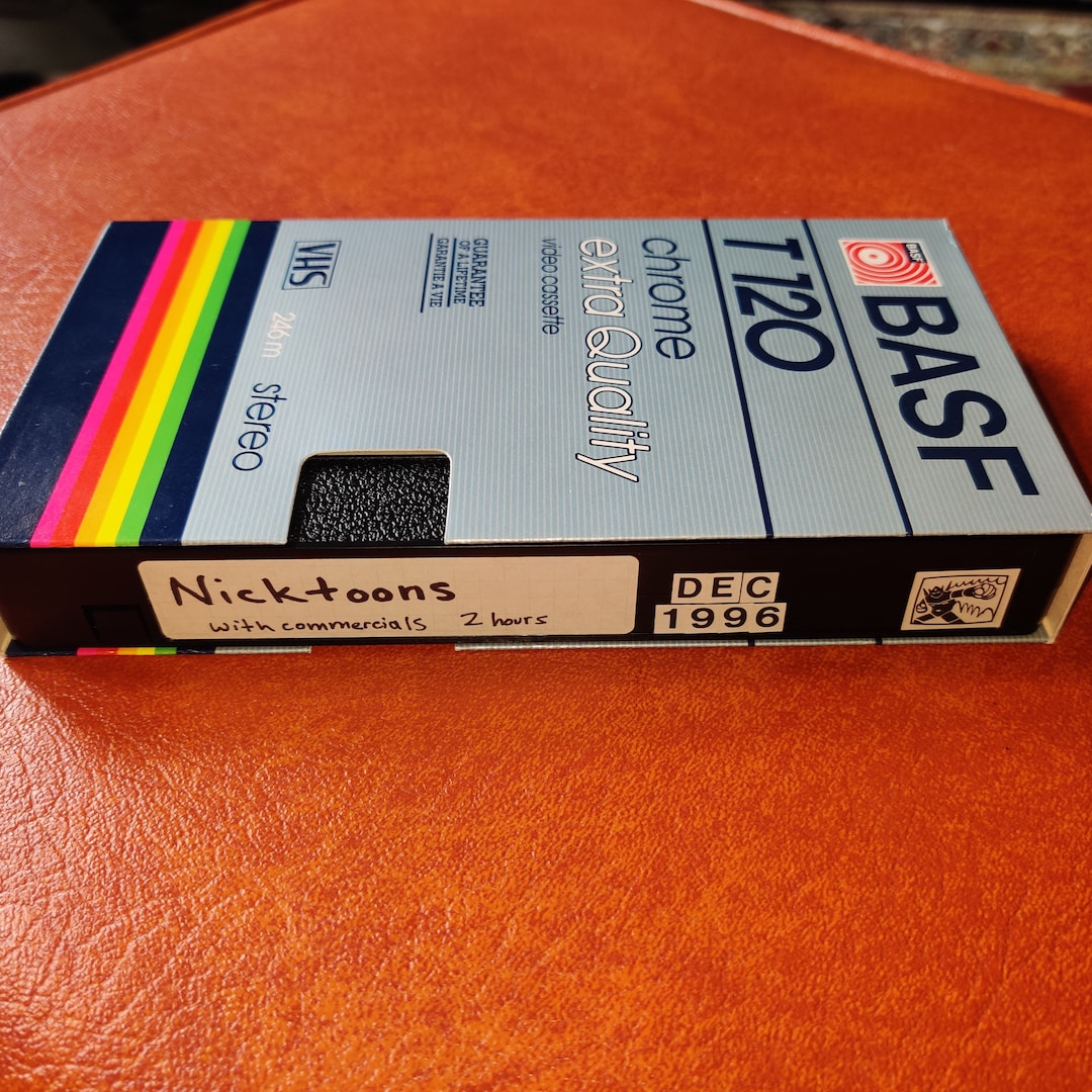 Vhs Tape Cartoons Nicktoons 1996 With Commercials Doug Rugrats Hey ...