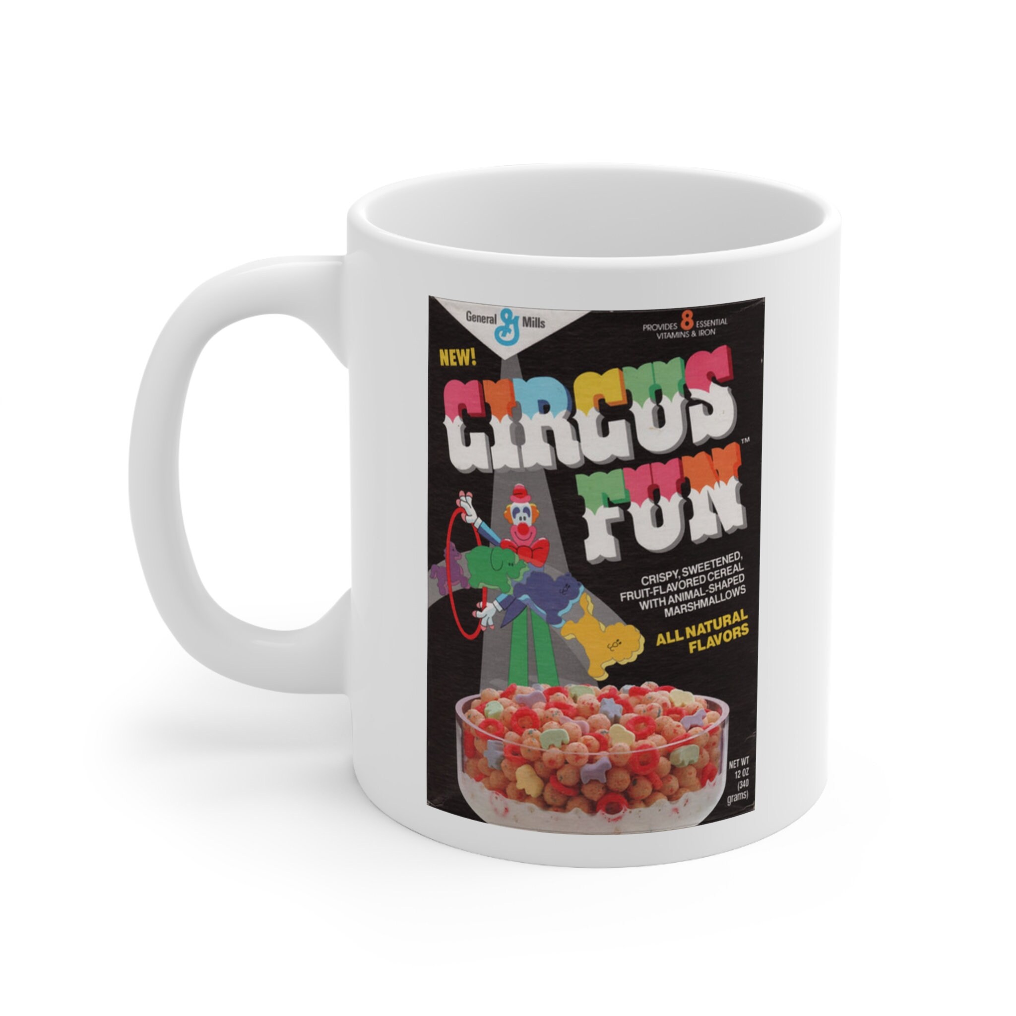 Circus Fun Vintage Cereal Box Coffee Mug - Etsy