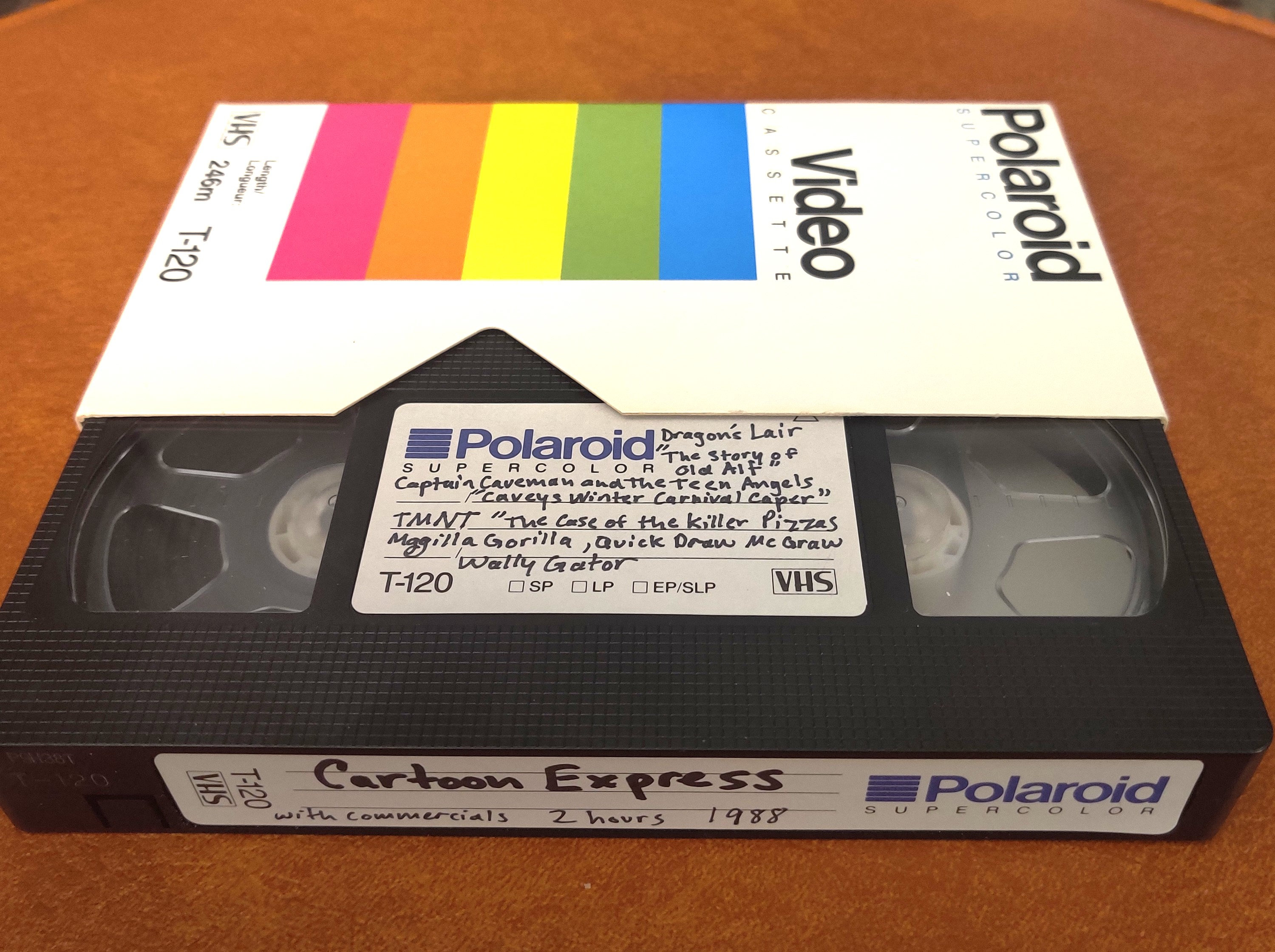 Vhs Tape USA Cartoon Express 1988 With Commercials Dragon's Lair TMNT ...