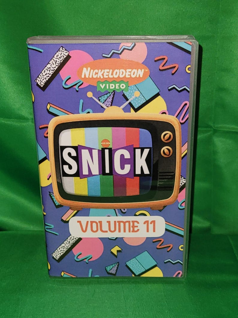 Nickelodeon SNICK 1993 VHS Orange Tape Clarissa Ren & Stimpy AYAOTD 90 ...