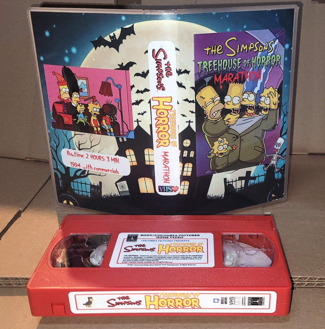The Simpsons Treehouse of Horror 1994 VHS Tape 90's Halloween Marathon ...