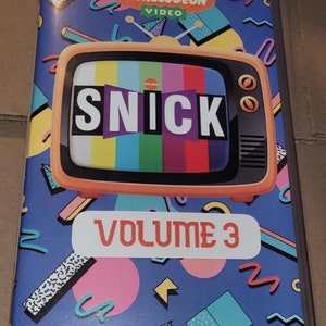 Nickelodeon SNICK 1993 VHS Orange Tape Clarissa Ren & Stimpy AYAOTD 90 ...