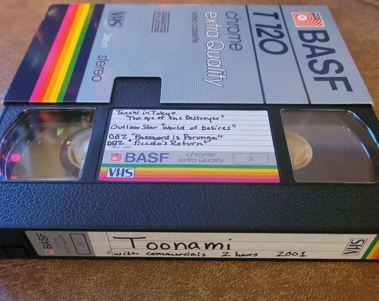 Vhs Tape Toonami Cartoon Network 2001 With Commercials Cartoons Tenchi ...