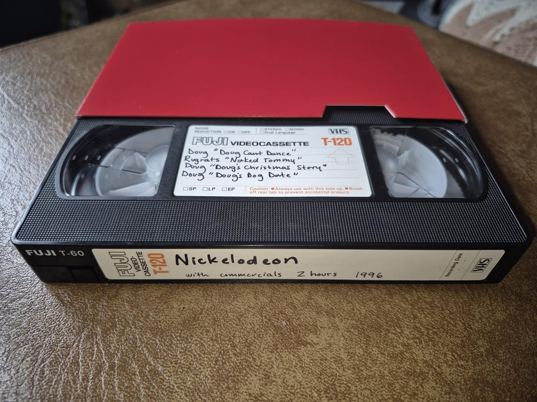 VHS Tape Nickelodeon Nick With Commercials 1996 Rugrats Doug - Etsy