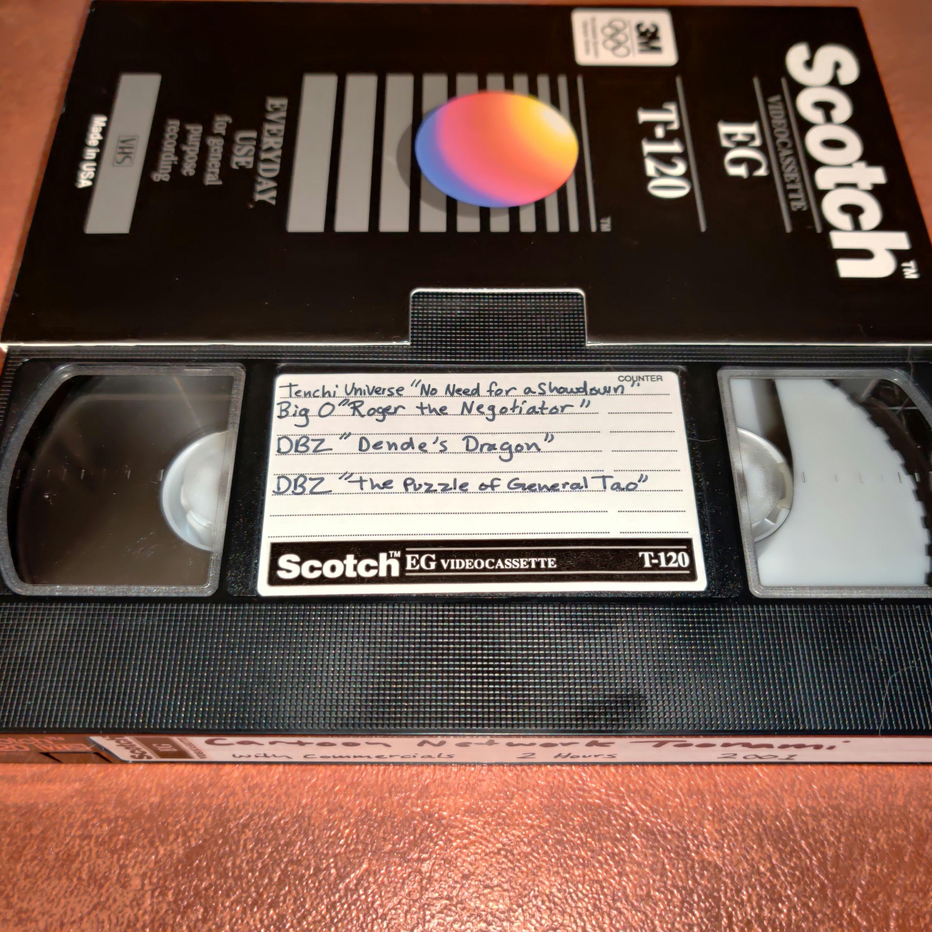 Vhs Tape Toonami Cartoon Network 2001 With Commercials Cartoons Tenchi ...