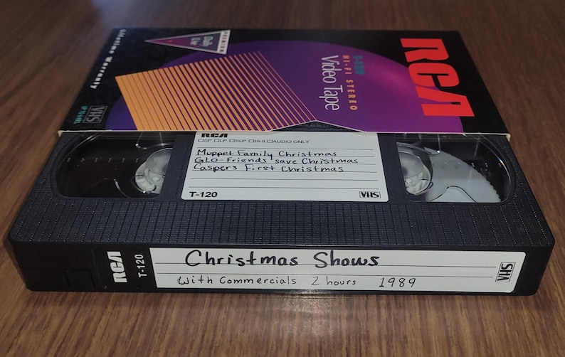VHS Tape Christmas Cartoon Shows 1989 With Commercials Muppets Casper ...