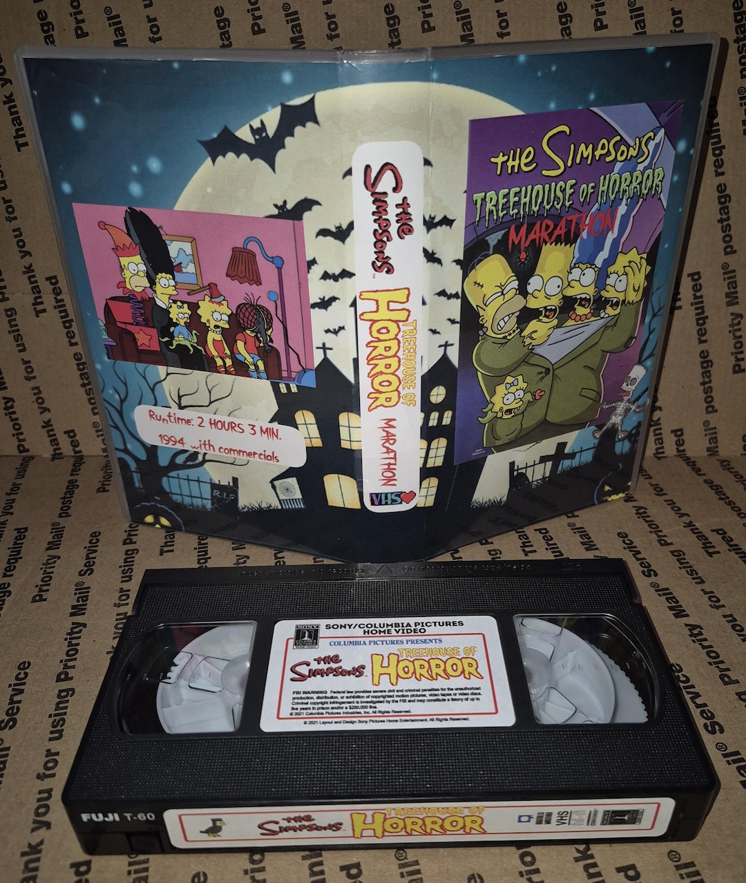The Simpsons Treehouse of Horror 1994 VHS Tape 90's Halloween Marathon ...