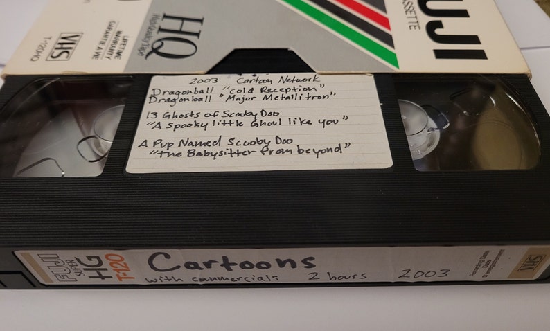 VHS Tape Cartoon Network 2003 With Commercials Cartoons Dragonball ...