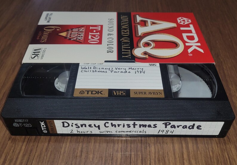 VHS Tape Disney Christmas Parade 1984 With Commercials Videocassette - Etsy