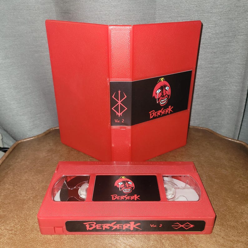 Buy Berserk Anime 1997 Guts Red VHS 2 Volumes Available English DUB 4:3 ...