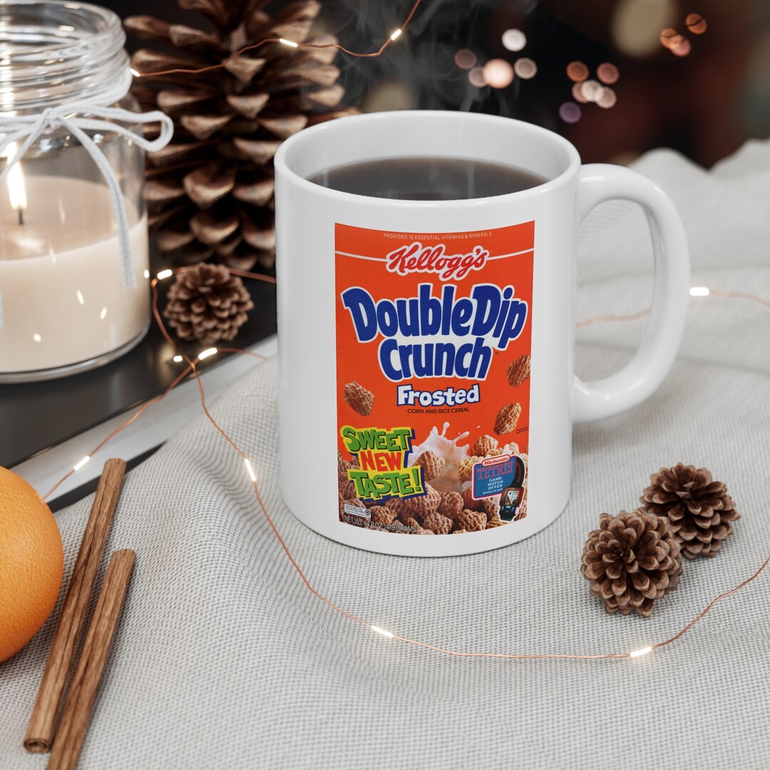 Double Dip Crunch Frosted Vintage Cereal Box Coffee Mug - Etsy