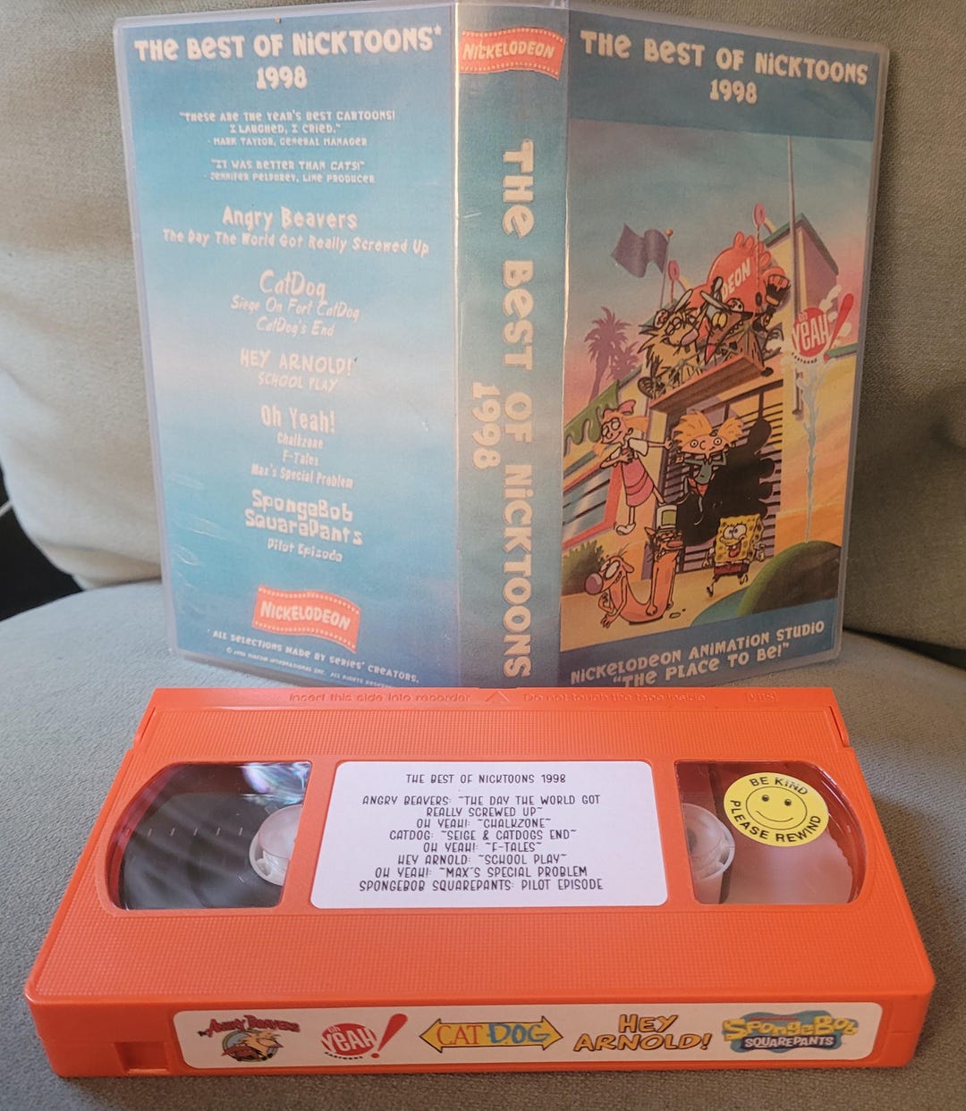 Nickelodeon the Best of Nicktoons 1998 VHS 90's Angry Beavers Catdog Oh Yeah! Cartoons Hey ...
