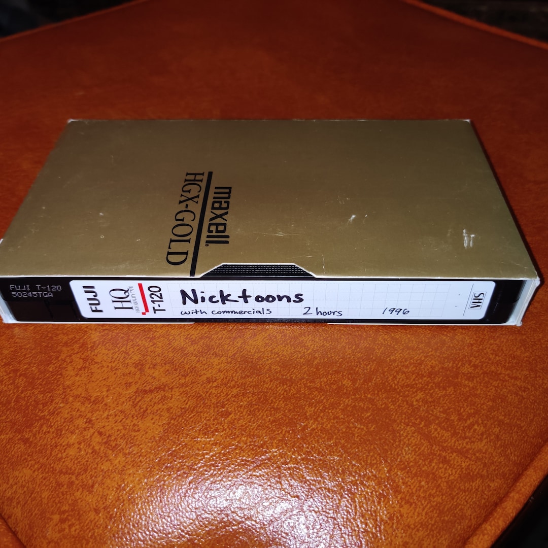 Vhs Tape Cartoons Nicktoons 1996 With Commercials Doug Rugrats Hey ...