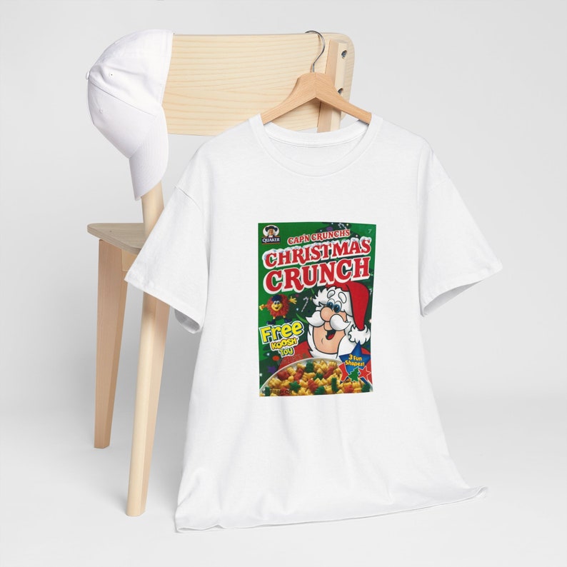 Cap'n Crunch's Christmas Crunch Cereal Box Tee Shirt 90's Retro T-shirt ...