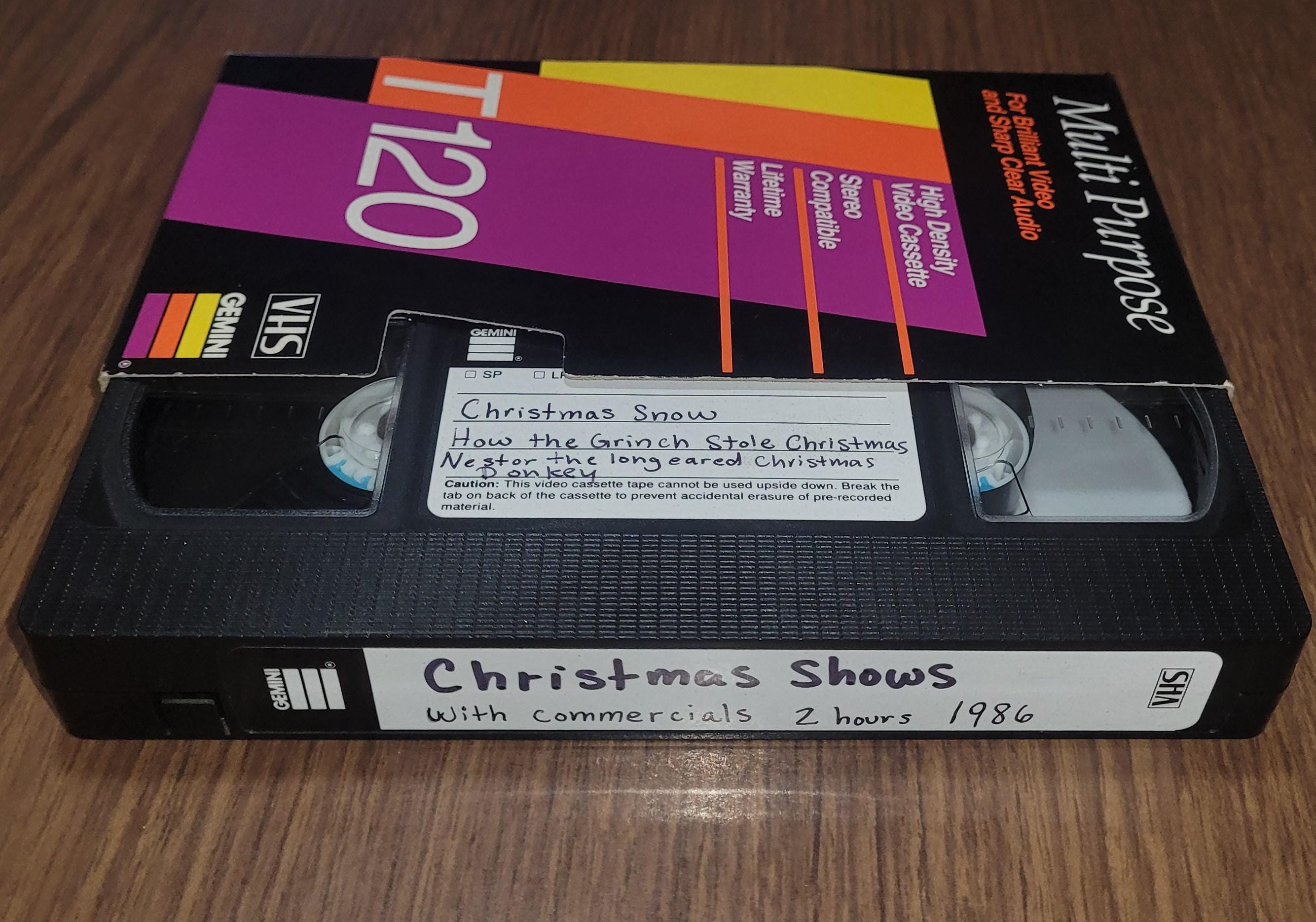 VHS Tape Christmas Shows Cartoons 1986 With Commercials Videocassette - Etsy