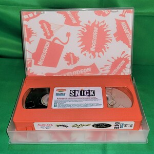Nickelodeon SNICK 1993 VHS Orange Tape Clarissa Ren & Stimpy AYAOTD 90 ...