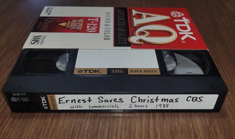 VHS Tape CBS Ernest Saves Christmas 1988 With Commercials Videocassette ...