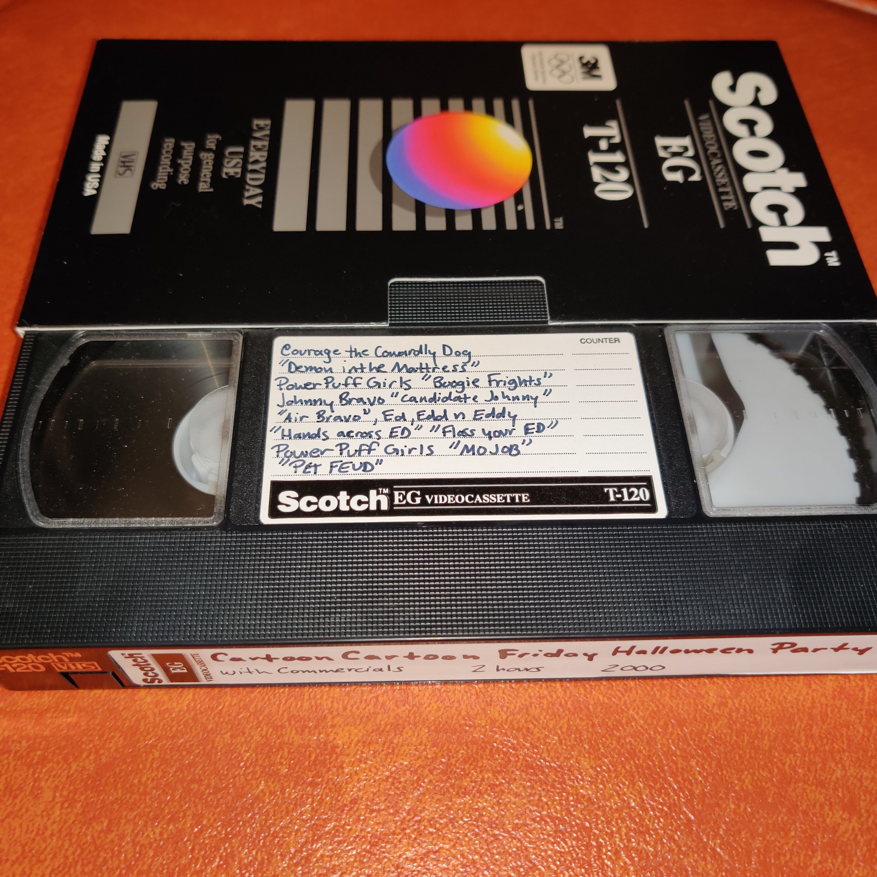 Vhs Tape Cartoon Cartoon Friday 2000 Commercials Courage the Cowardly Dog Powerpuff Girls Johnny ...