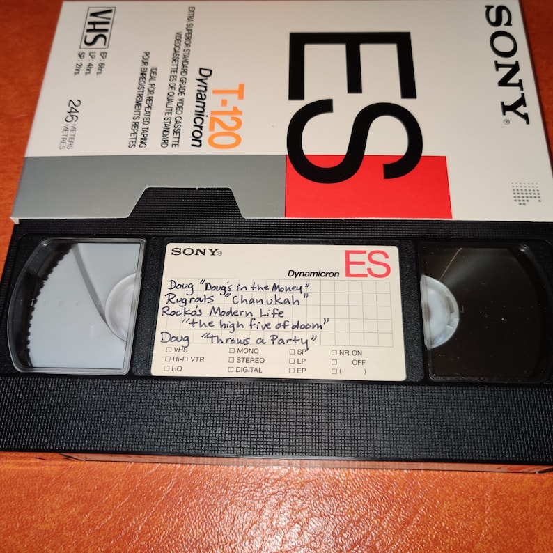 Vhs Tape Cartoons Nicktoons Nick 1996 With Commercials Doug Rugrats ...