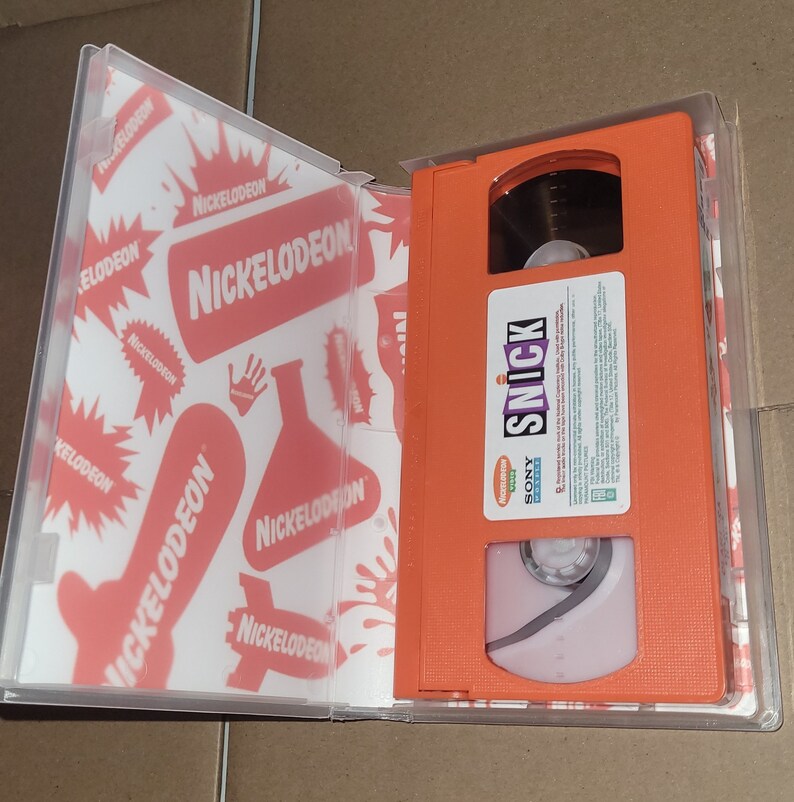 Nickelodeon SNICK 1993 VHS Orange Tape Clarissa Ren & Stimpy AYAOTD 90's With Commercials Volume ...