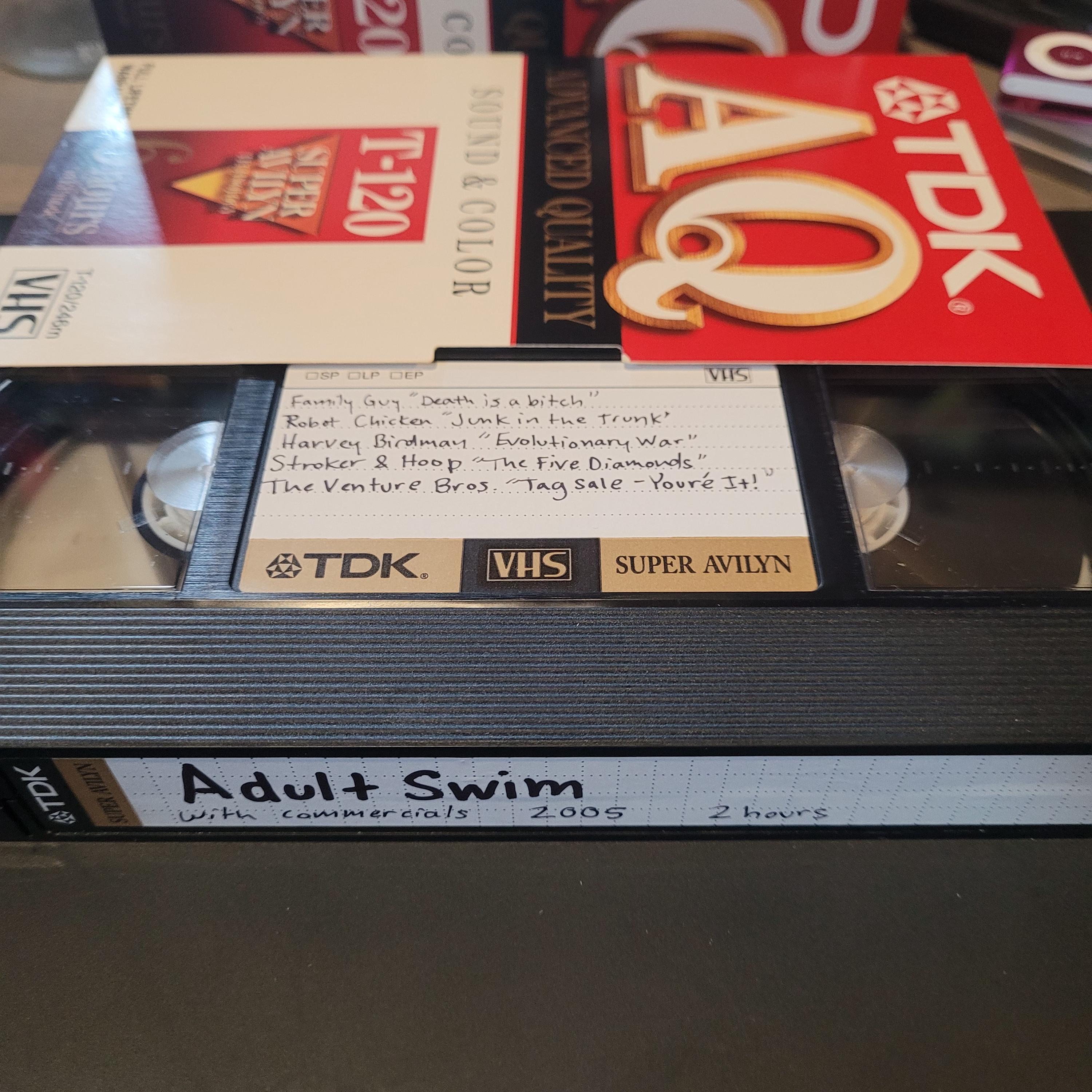 Vhs Tape Adult Swim Cartoon Network 2005 With Commercials Venture Bros ...