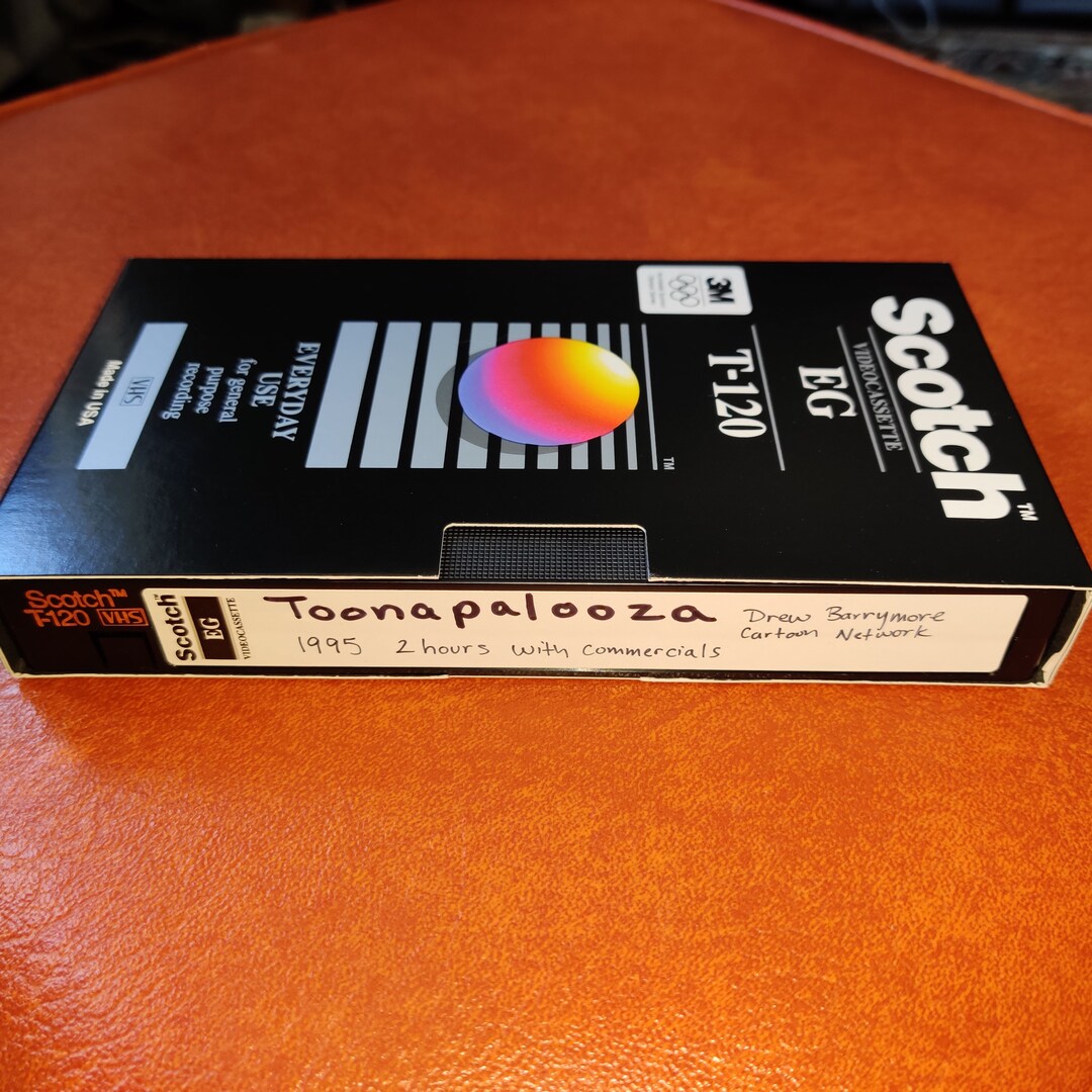Vhs Tape Cartoons Toonapalooza 1995 With Commercials Drew Barrymore - Etsy