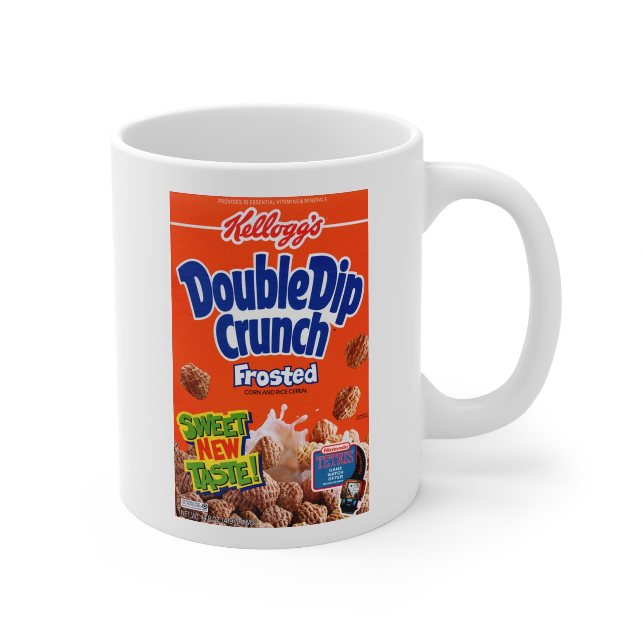 Double Dip Crunch Frosted Vintage Cereal Box Coffee Mug - Etsy