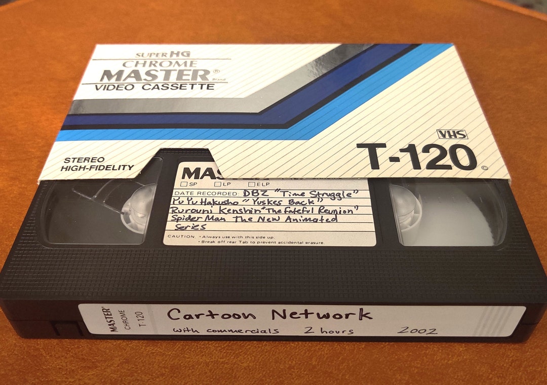 Vhs Tape Cartoon Network 2002 With Commercials DBZ Yu Yu Hakusho ...