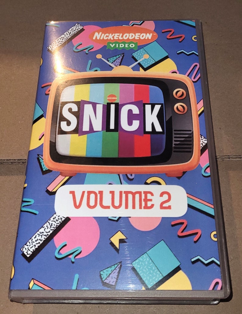 Nickelodeon SNICK 1993 VHS Orange Tape Clarissa Ren & Stimpy AYAOTD 90 ...