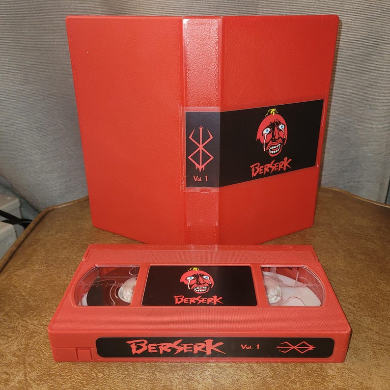 Berserk Anime 1997 Guts Red VHS 2 Volumes Available English DUB 4:3 - Etsy