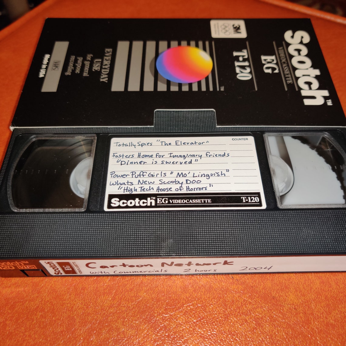 Vhs Tape Cartoon Network 2004 With Commercials Cartoons Totally Spies ...