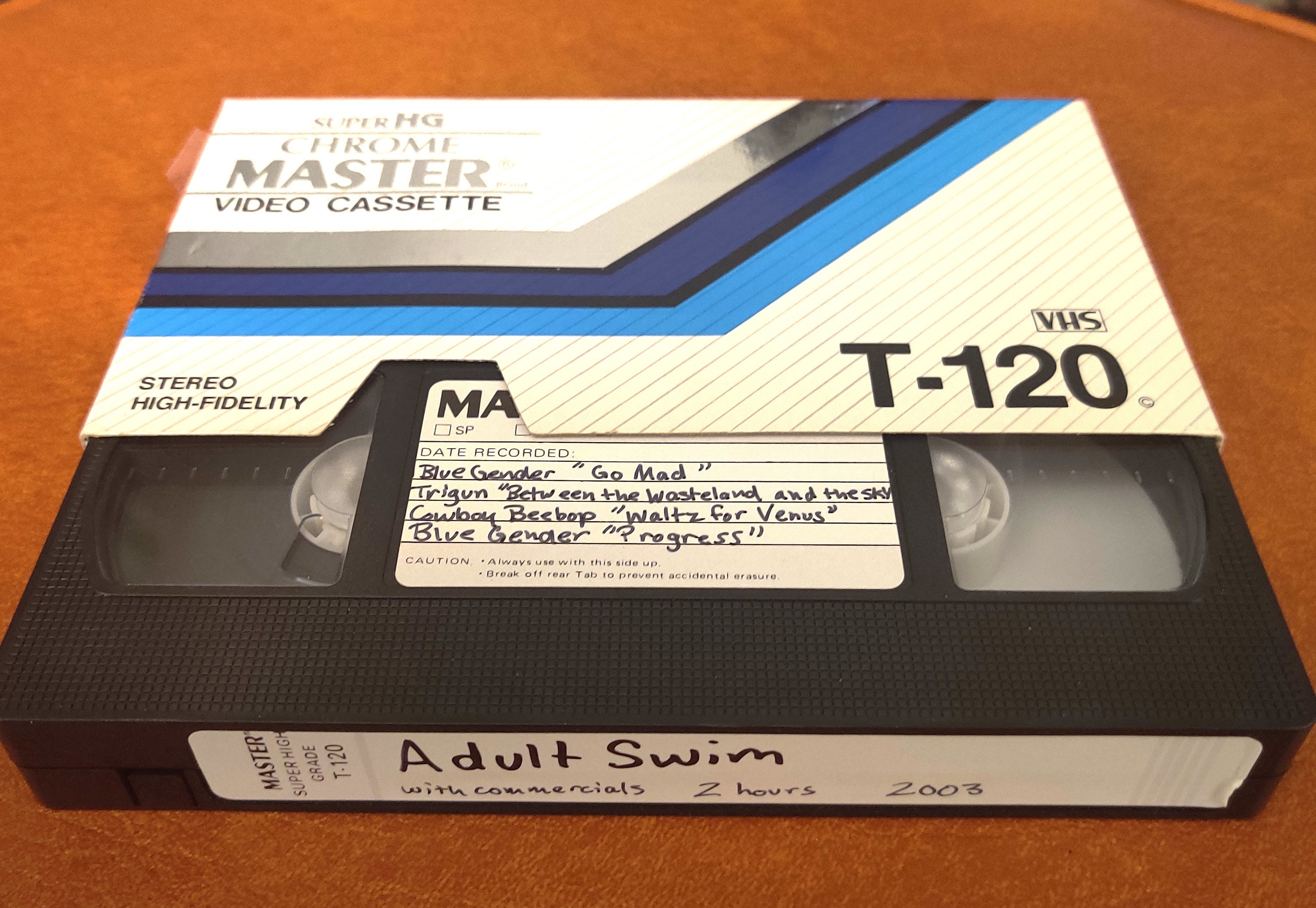 Vhs Tape Adult Swim Cartoon Network 2003 With Commercials Trigun Cowboy ...