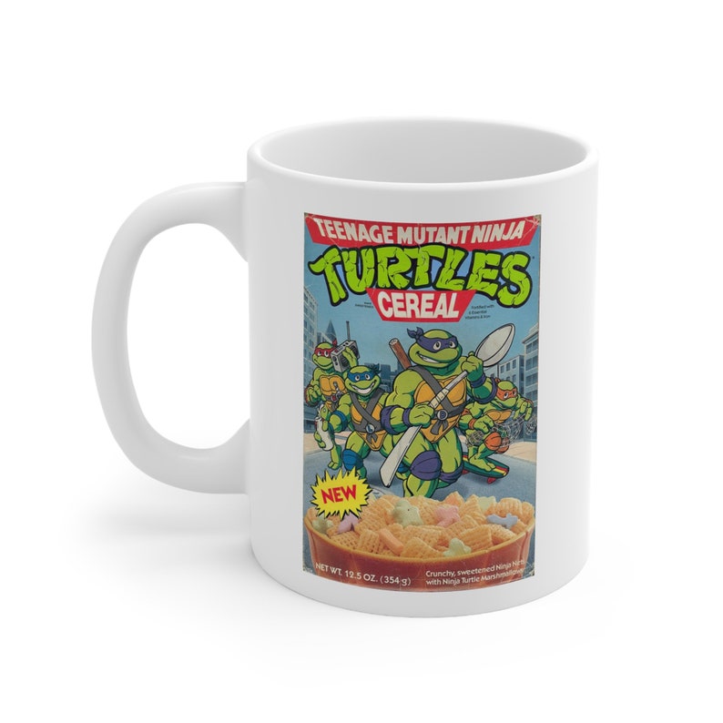 TMNT Teenage Mutant Ninja Turtles Vintage Cereal Box Coffee Mug - Etsy