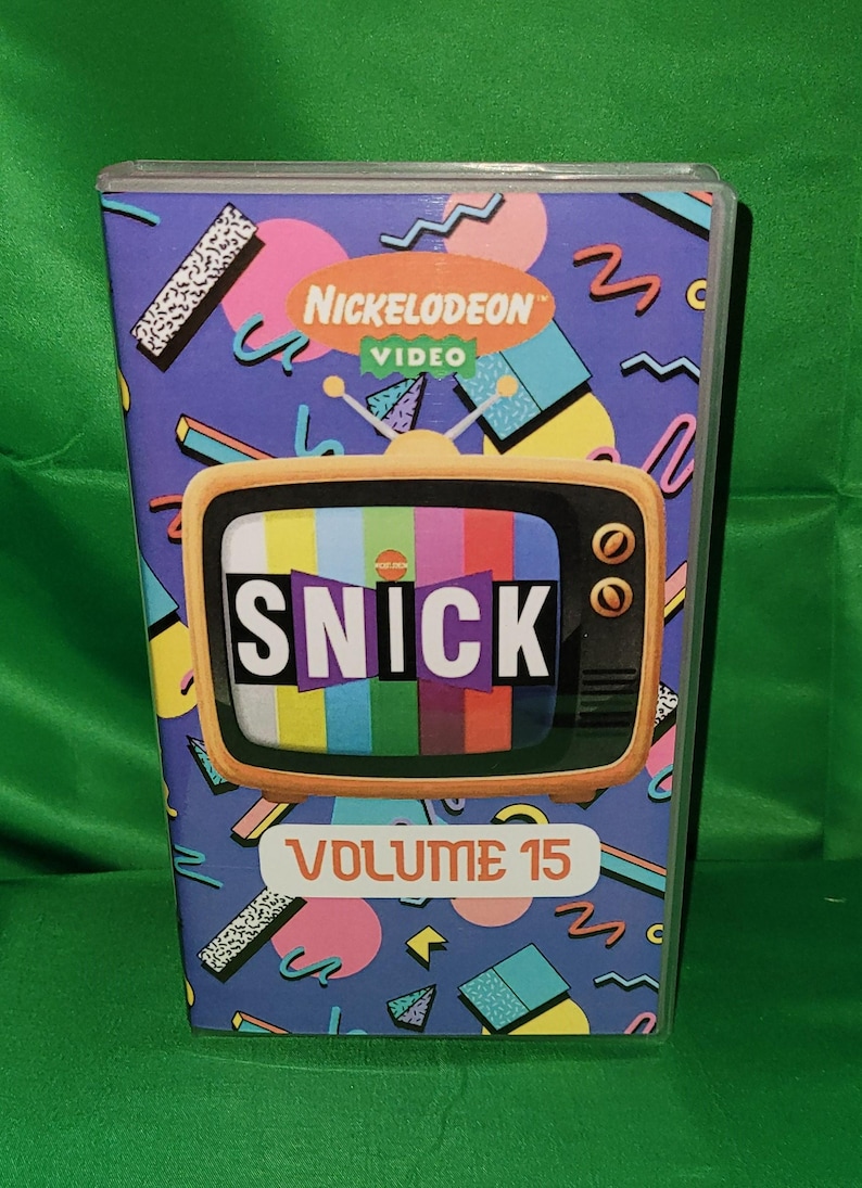Nickelodeon SNICK 1993 VHS Orange Tape Clarissa Ren & Stimpy AYAOTD 90 ...