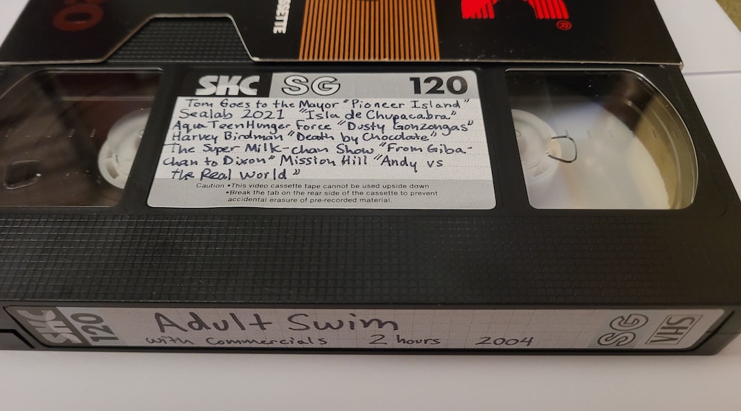 Vhs Tape Adult Swim 2004 Commercials Sealab 2021 Aqua Teen Hunger Force ...