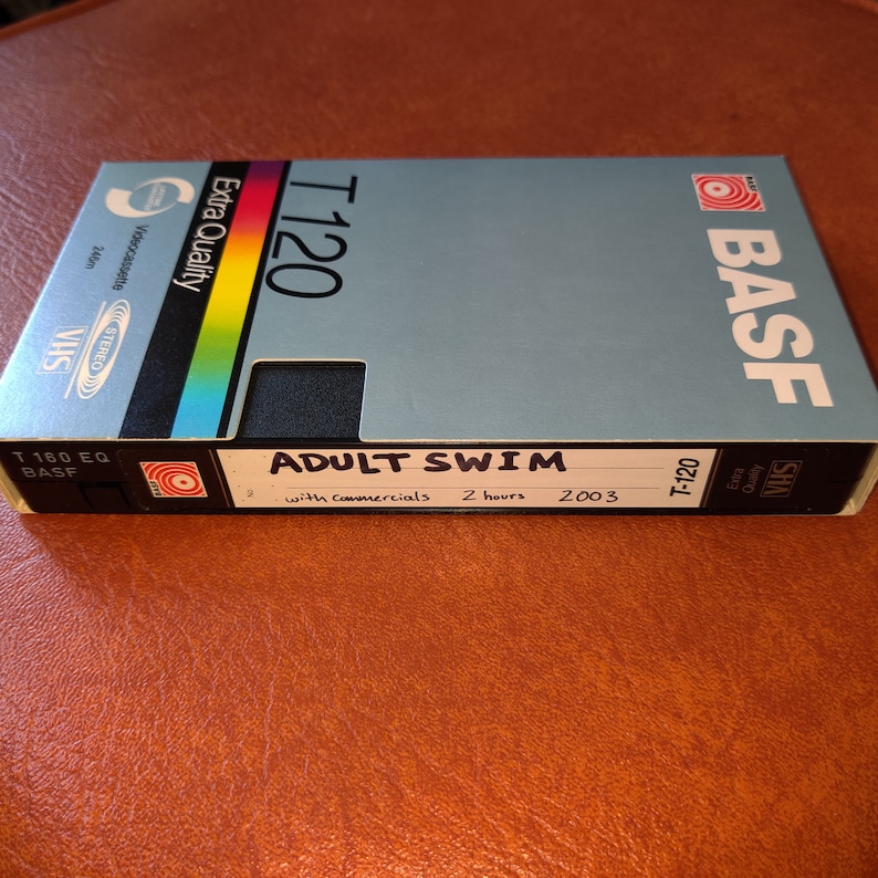 Vhs Tape Adult Swim 2003 Commercials Futurama Big-o Cartoons Cartoon Network - Etsy