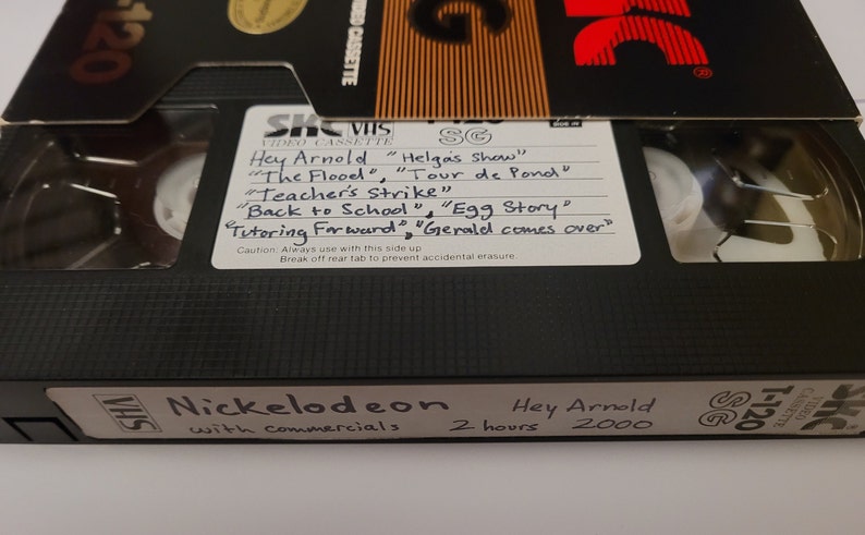 VHS Tape 2000 Nickelodeon Hey Arnold With Commercials - Etsy