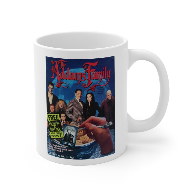 The Addams Family Vintage 90's Cereal Box Coffee Mug - Etsy