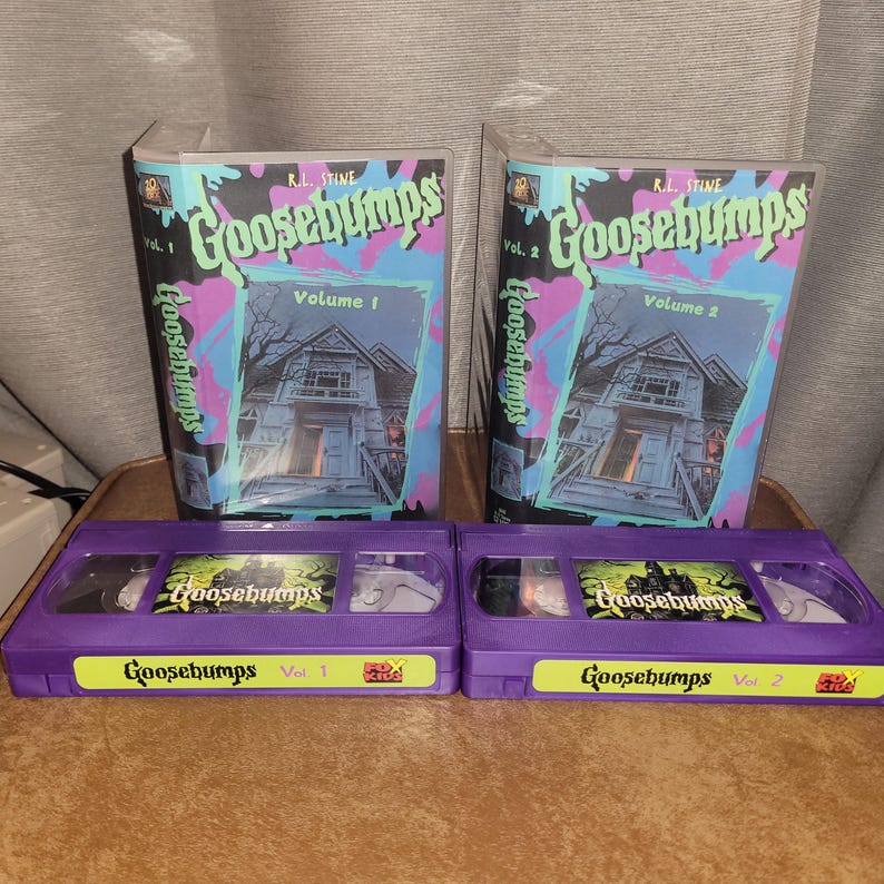 Goosebumps VHS Fox Kids With Commercials 2 Volumes Available - Etsy