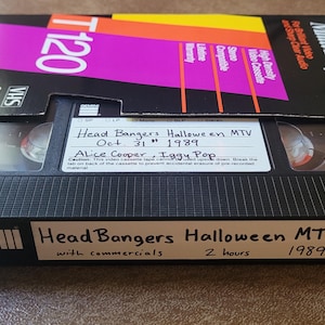 VHS Tape MTV Headbangers Ball Halloween With Commercials 1989 Alice ...