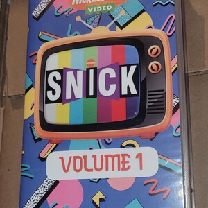 Nickelodeon SNICK 1993 VHS Orange Tape Clarissa Ren & Stimpy AYAOTD 90 ...