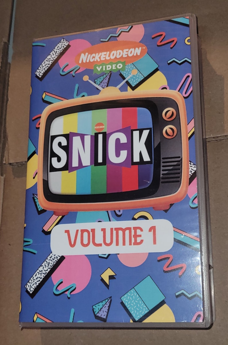 Nickelodeon SNICK 1993 VHS Orange Tape Clarissa Ren & Stimpy AYAOTD 90 ...