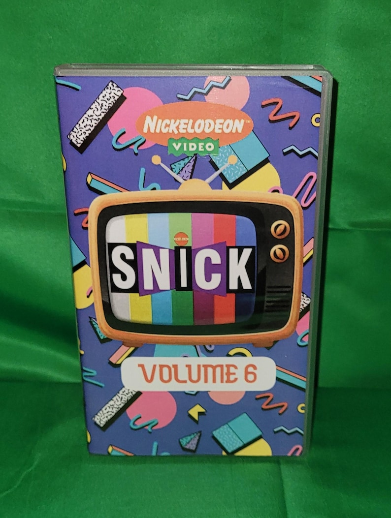Nickelodeon SNICK 1993 VHS Orange Tape Clarissa Ren & Stimpy AYAOTD 90 ...