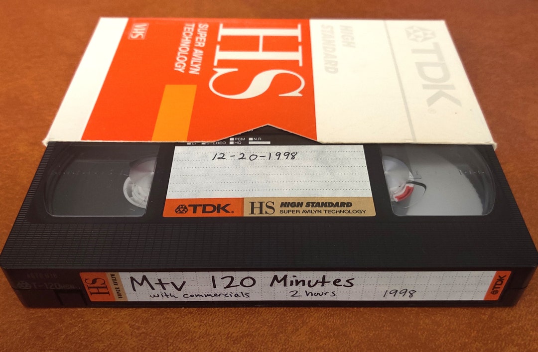 Vhs Tape MTV 120 Minutes 1998 With Commercials - Etsy