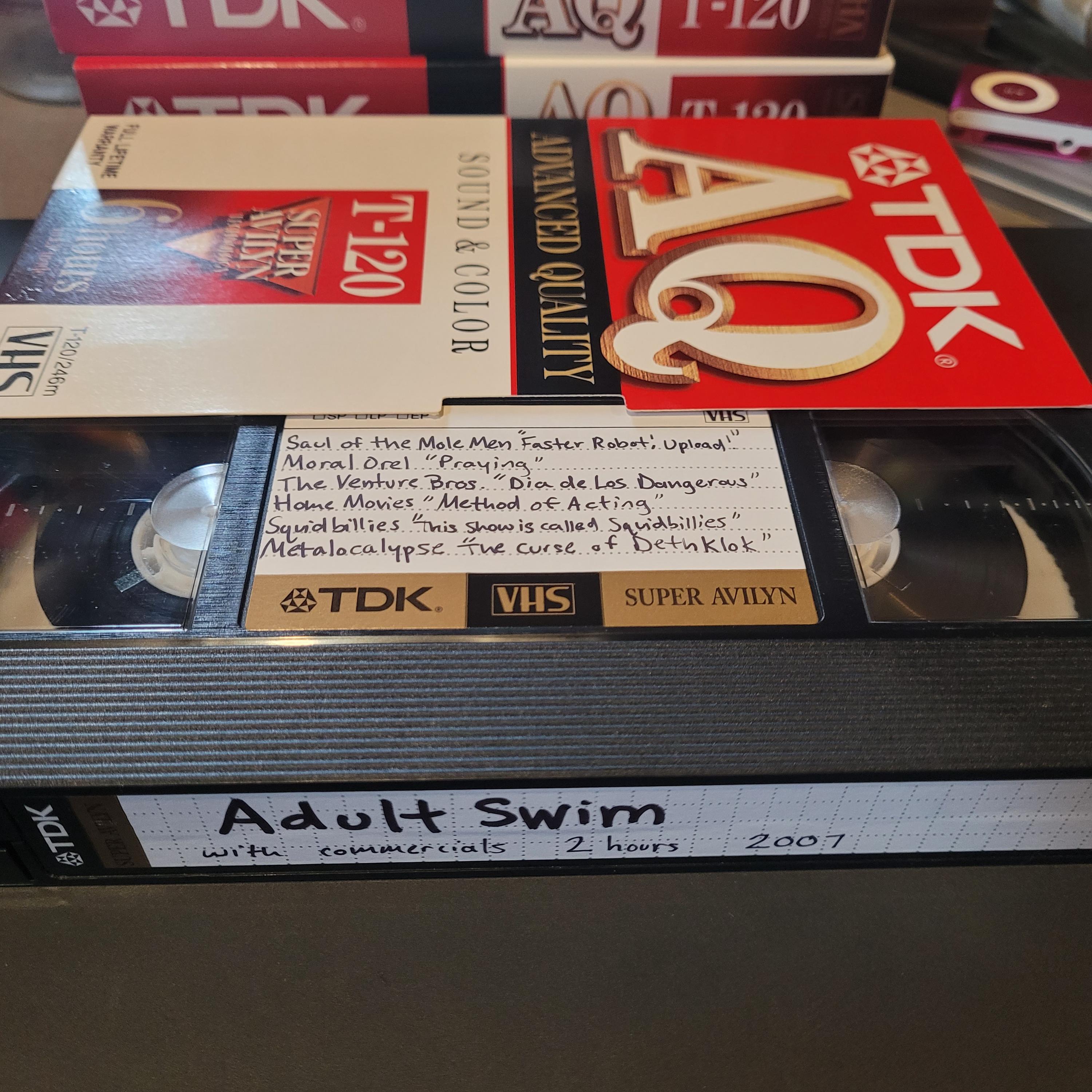 Vhs Tape Adult Swim Cartoon Network 2007 With Commercials Venture Bros ...