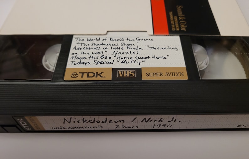 VHS Tape 1990 Nickelodeon David the Gnome Maya the Bee Little Koala ...